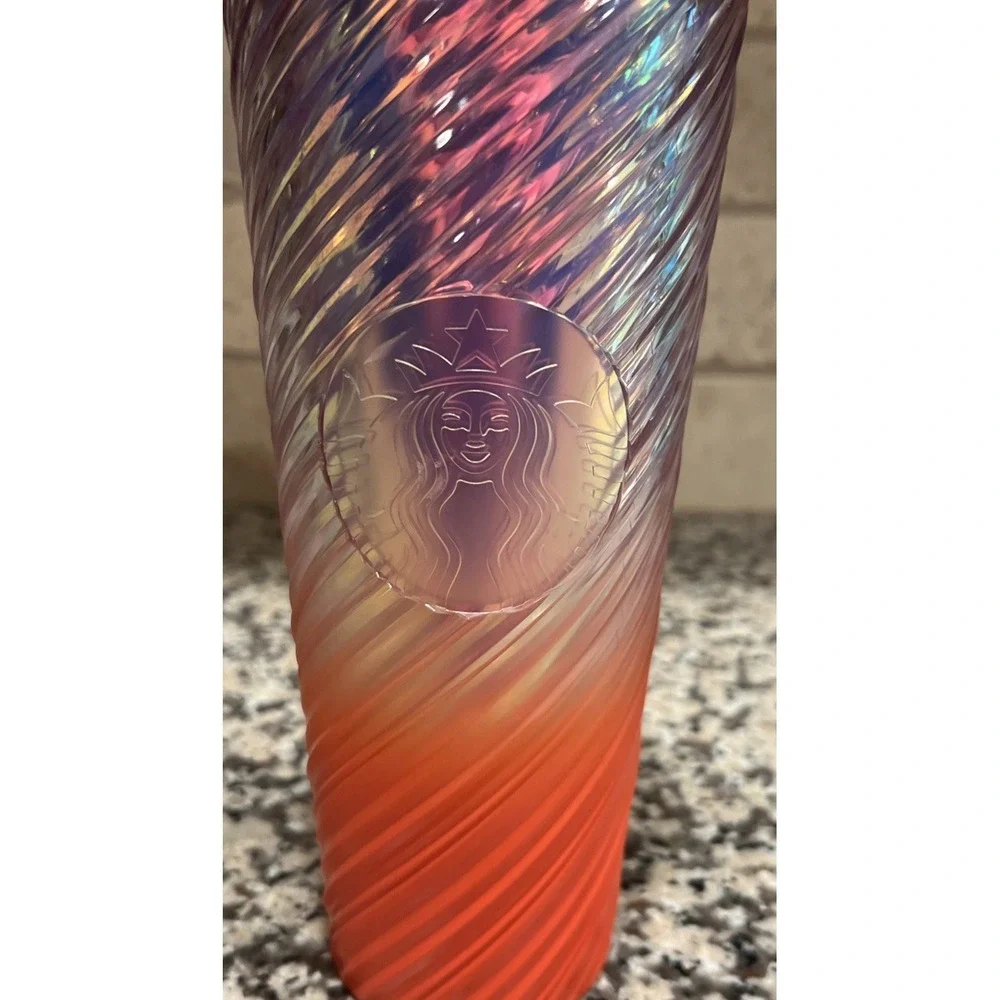 Starbucks | Dining | New Starbucks 225 Sunrise Swirl Cup 24oz Venti ...